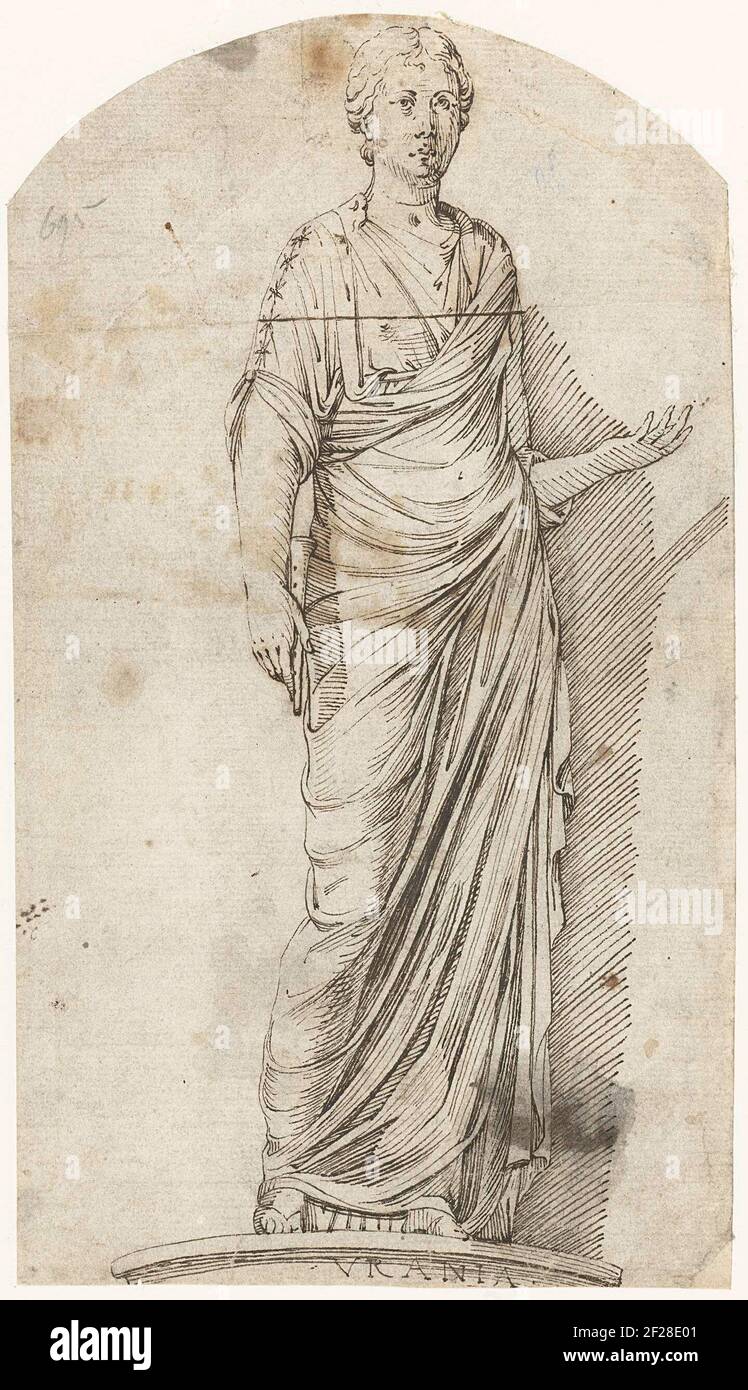 Statue of the muse urania; Vrania Stock Photo - Alamy