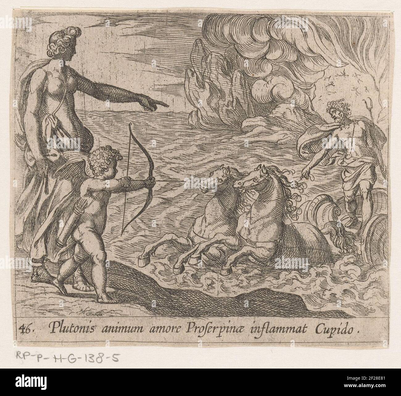 The love of schiet zijn pijl Go to Pluto; He inflamed the Proserpine of ...