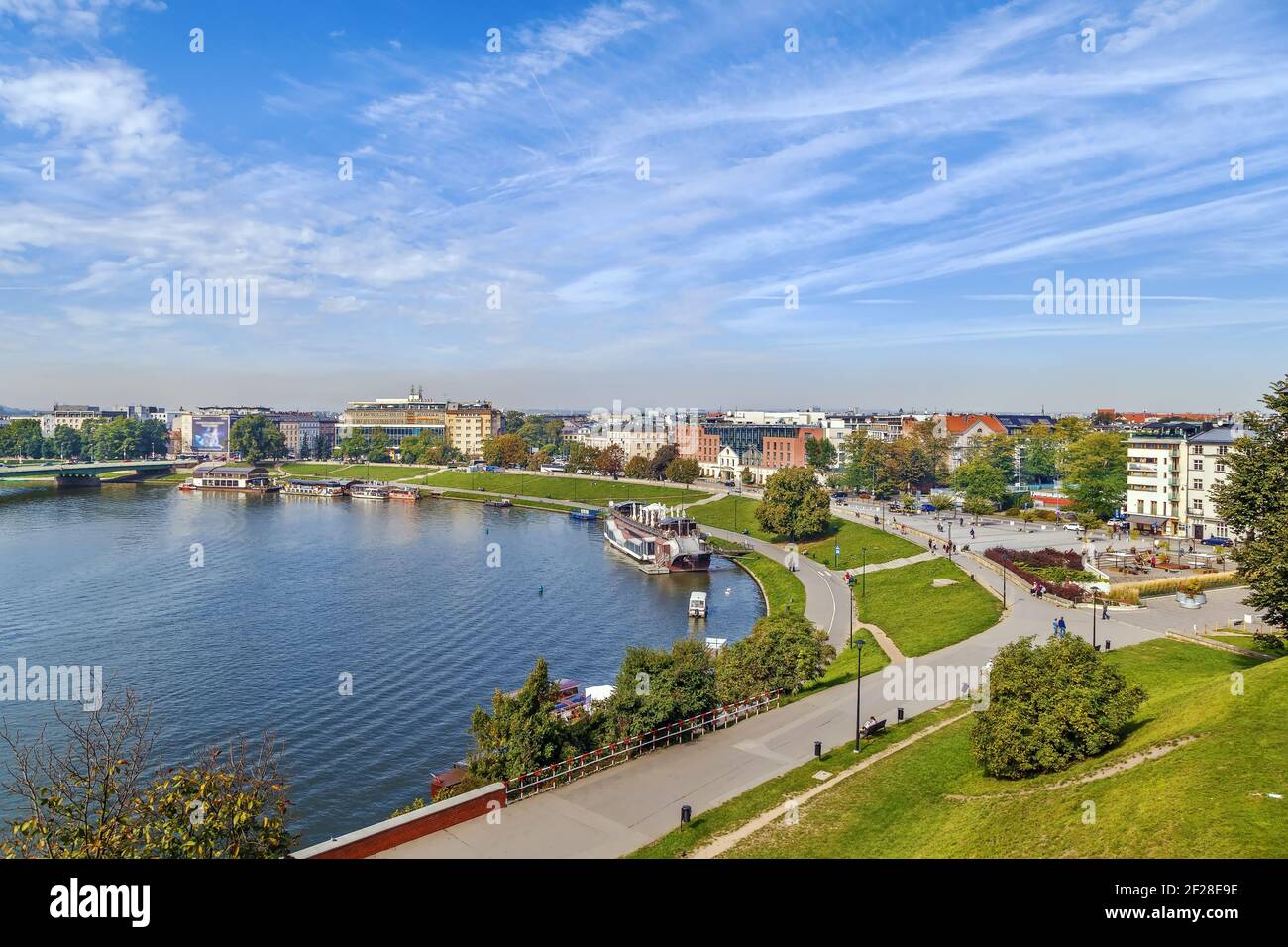 Aerial view of the vistula river hi-res stock photography and images ...