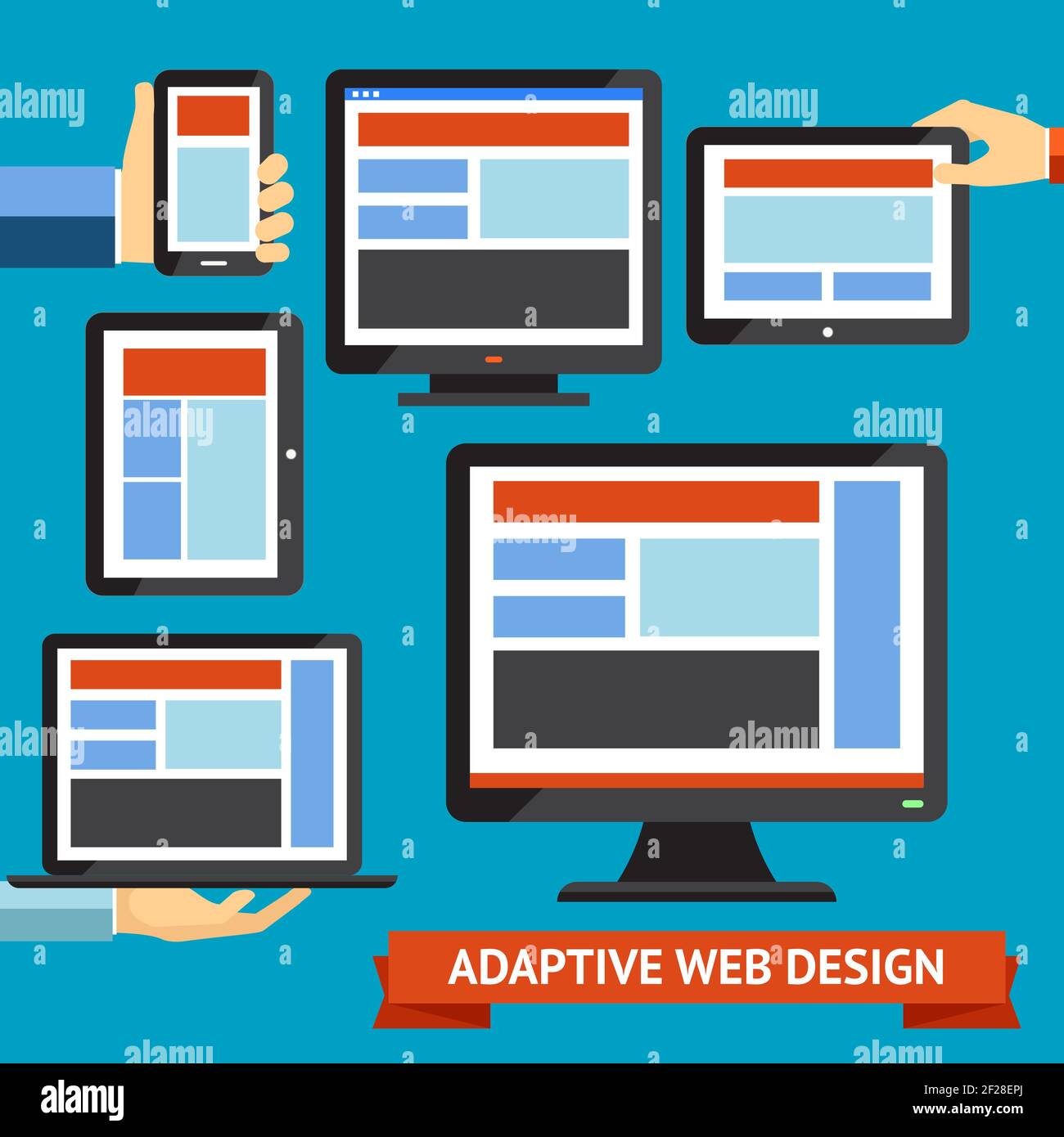 Adaptive interface Stock Vector Images - Alamy