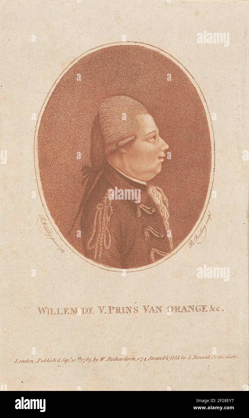 Portrait of Willem V, Prince of Orange-Nassau.Portrait of Willem V in ...