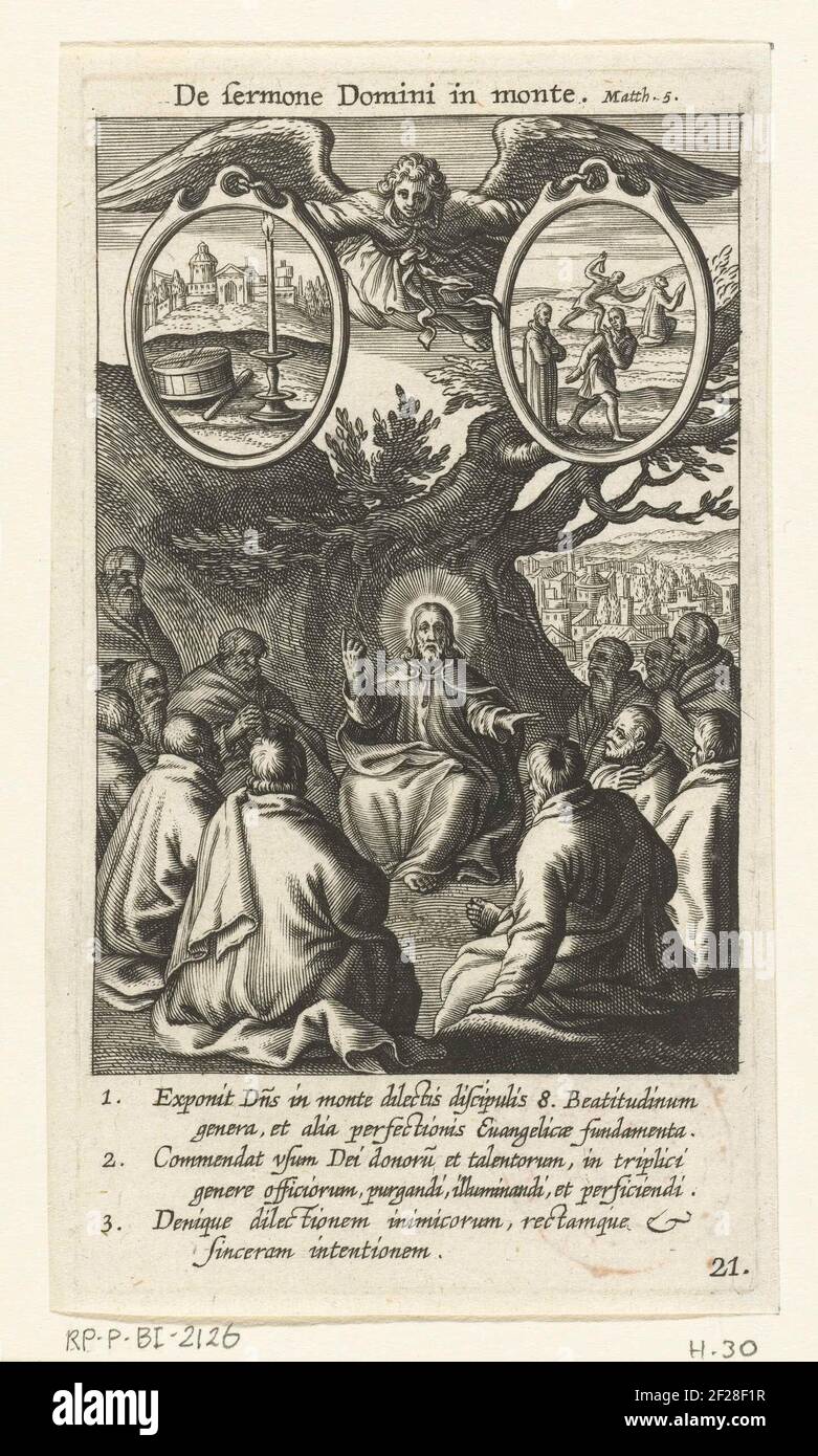 Christ preaches to his disciples; The Sermone Domini in Monte; Vitae ...