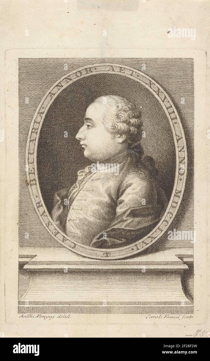 Portrait of philosopher and politician Cesare Beccaria Stock Photo - Alamy