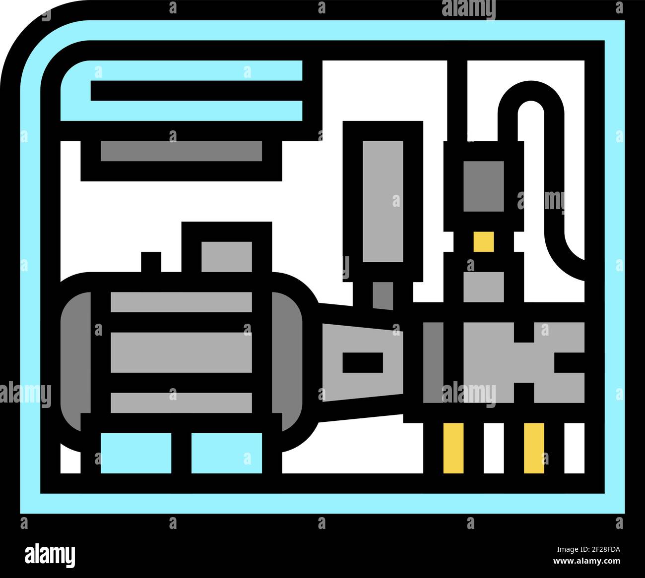 screw air compressor color icon vector illustration Stock Vector Image ...