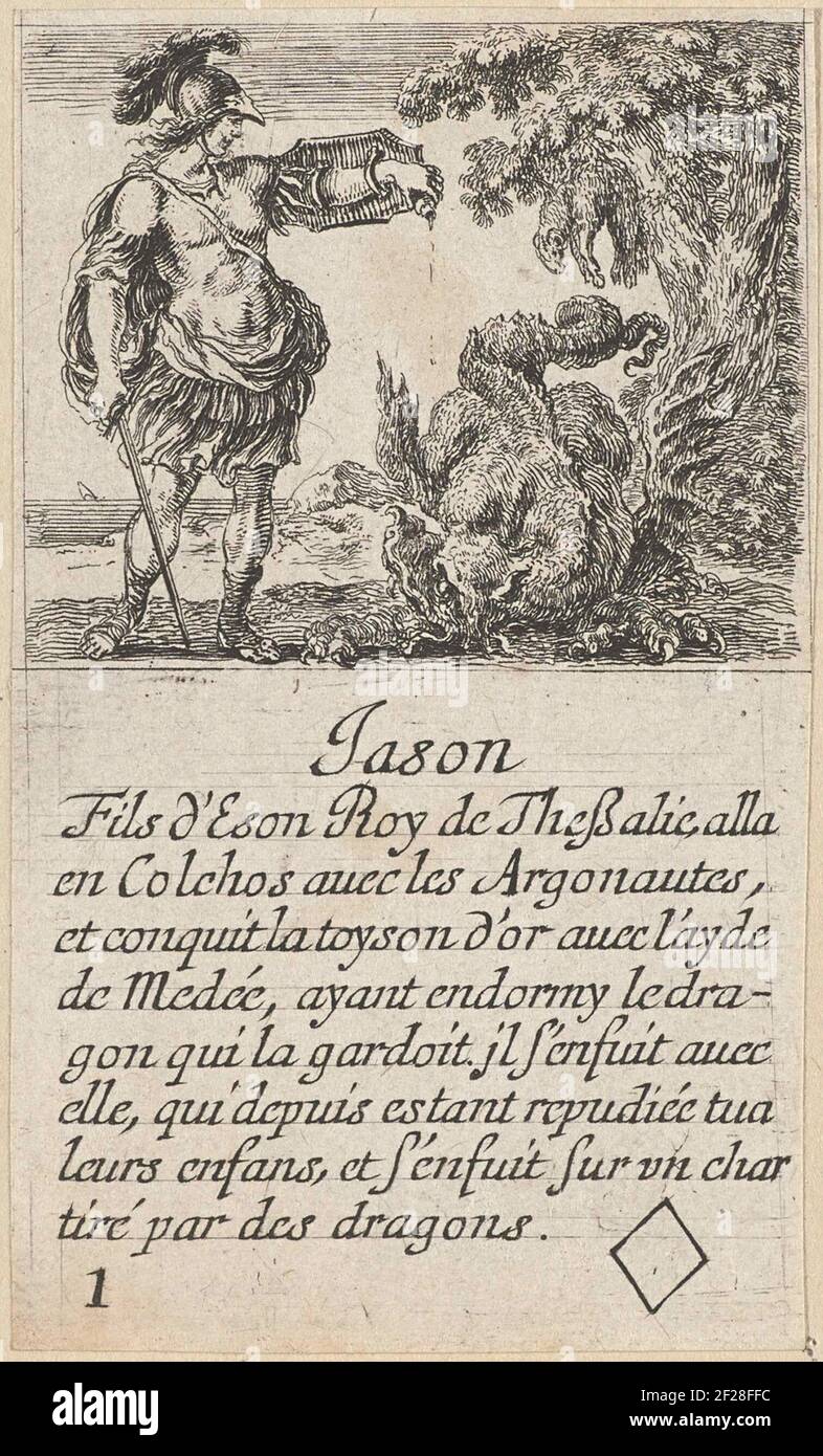 Ruiten één; Jason; Kaartspel met mythologische voorstellingen; Jeu des ...