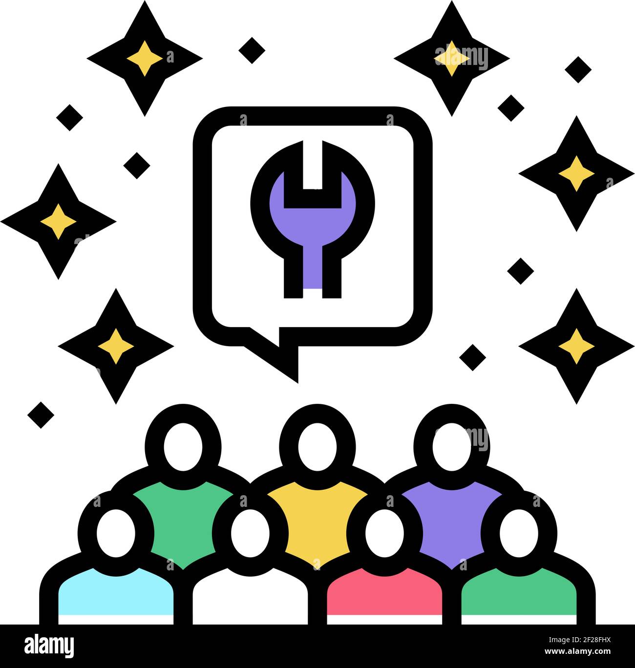 Crowdsoursing Stock Vector Images - Alamy