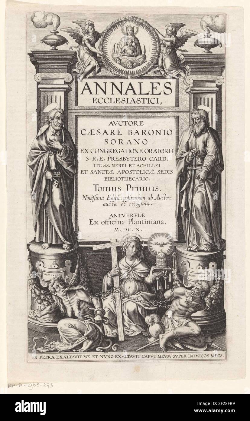 Petrus, Paulus en de Katholieke Kerk; Titelpagina voor: Caesar Baronius ...
