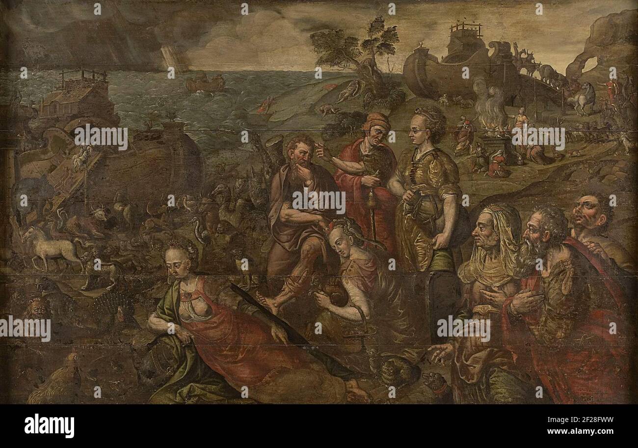 Noah and the animals leave the ark hi-res stock photography and images ...