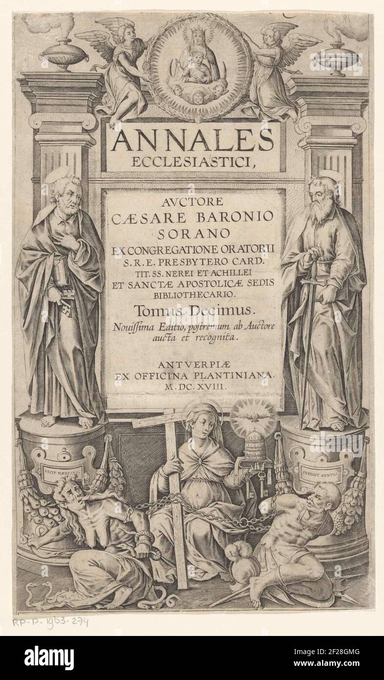 Petrus, Paulus en de Katholieke Kerk; Titelpagina voor: Caesar Baronius ...