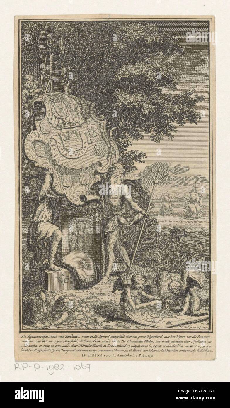 Allegory on the province of Zeeland; Title page for: Thomas Salmon and ...