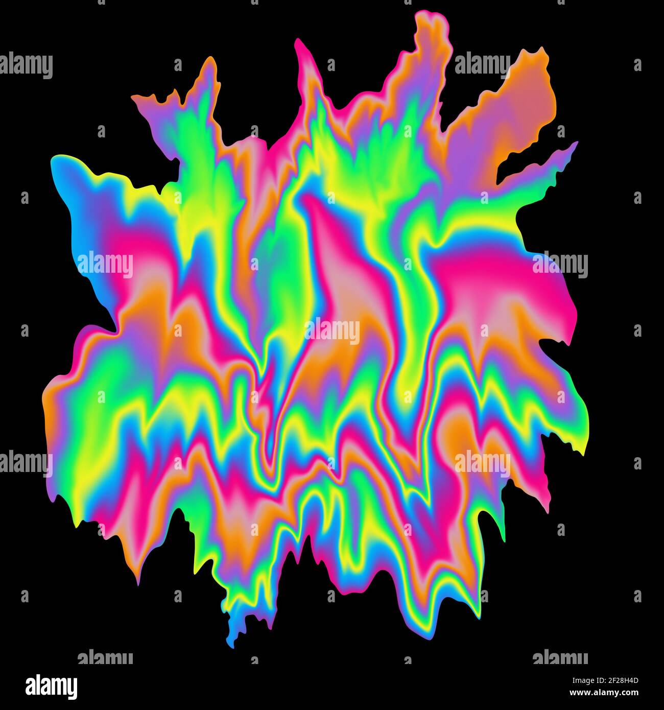 An abstract psychedelic splatter shape background image Stock Photo - Alamy