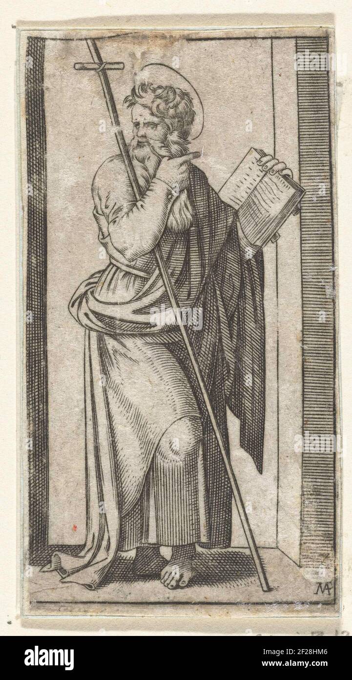 Apostle Philip with Cross; Christ and the apostles Stock Photo - Alamy