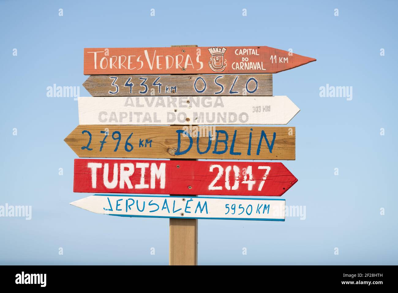 World cities distance sign hi-res stock photography and images - Alamy