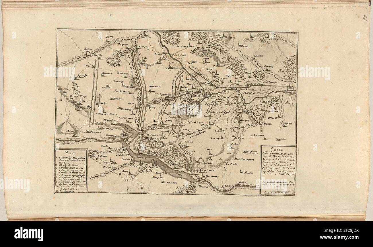 Map of douai hi-res stock photography and images - Alamy