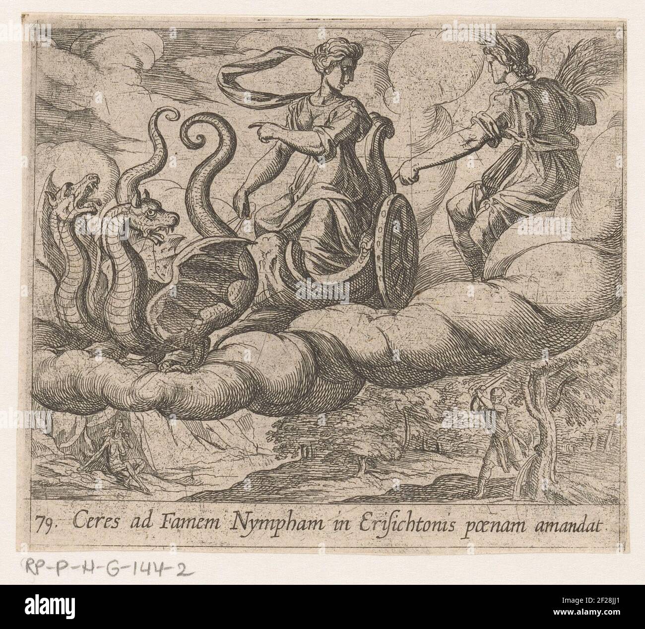 Verordonneert chairs of bestraffing Van Erysichthon; Nymphas, and sends ...