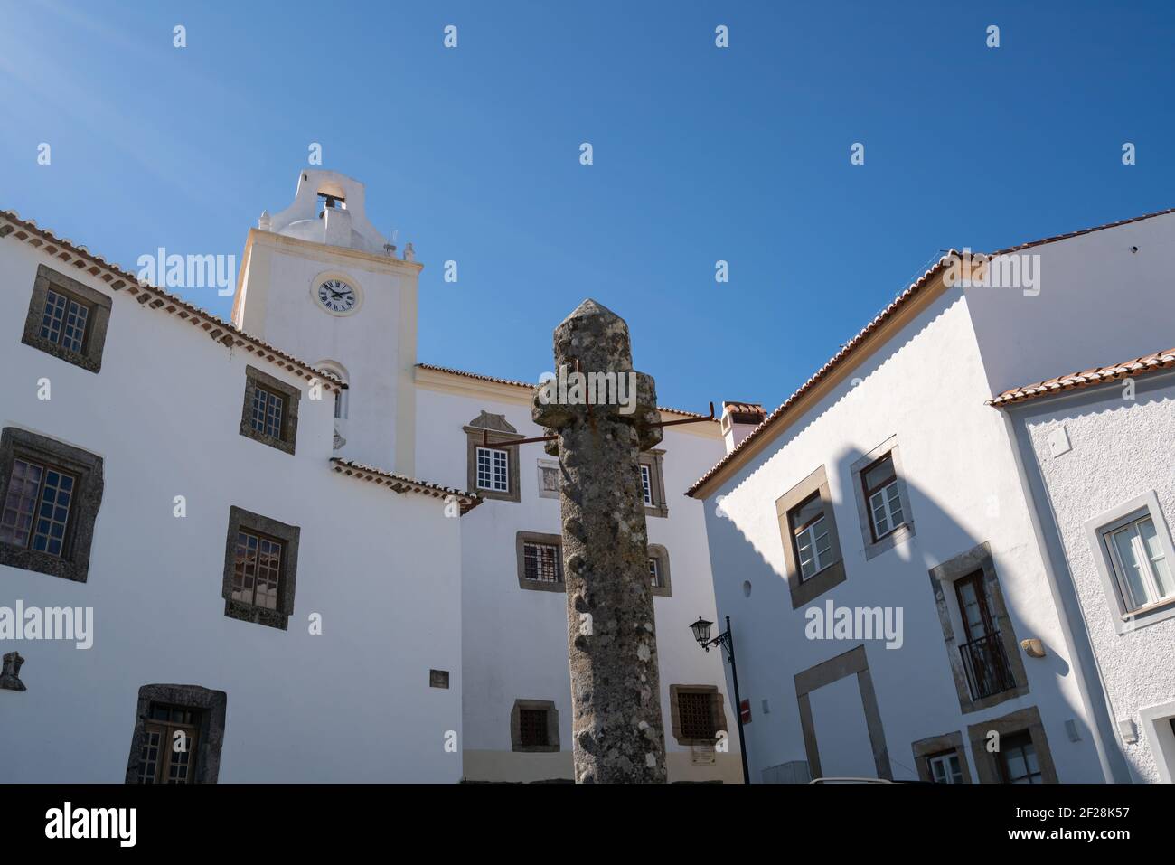 Traditional houses on a beautiful street inside the castle walls in ...