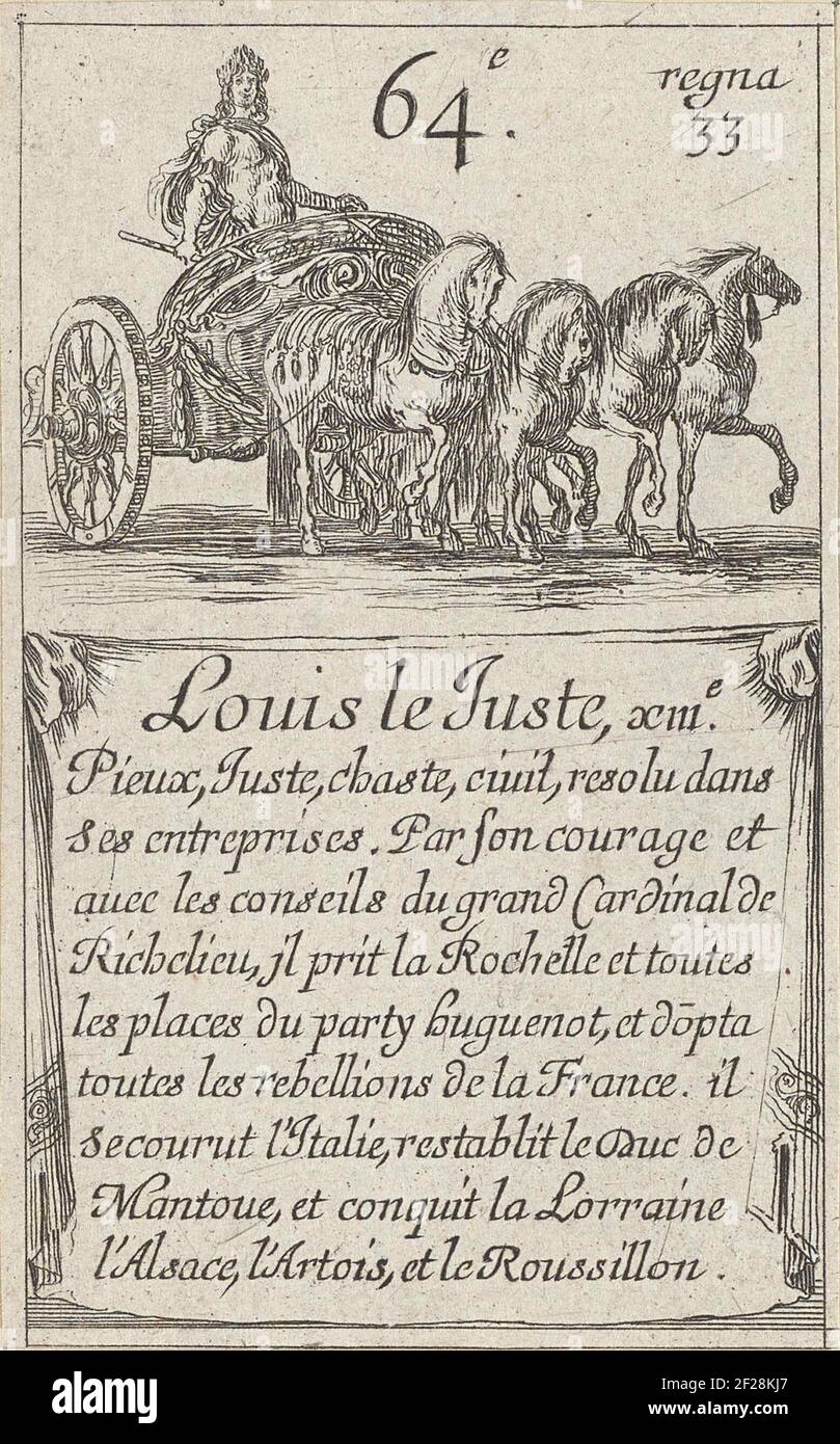 Louis XIII; Louis Le Juste; Card game with rulers of France; Cartes des ...