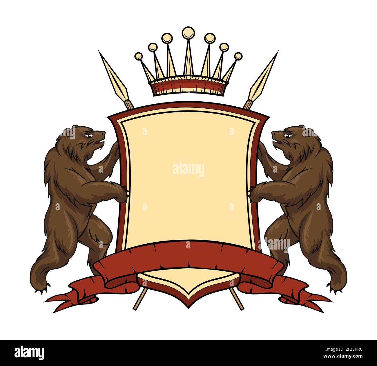 Shield bears Stock Vector Images - Alamy