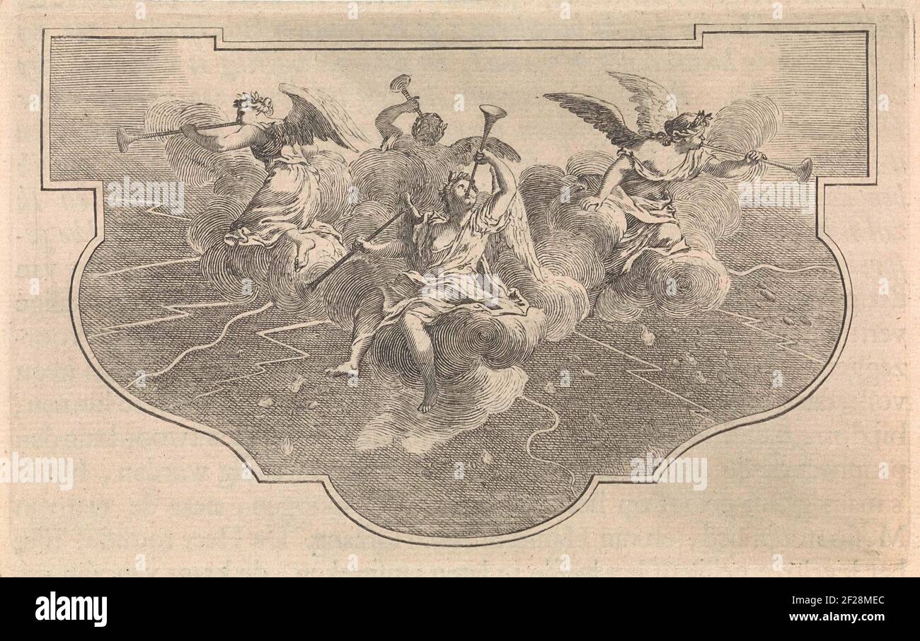 Four angels on the bazuin Stock Photo - Alamy