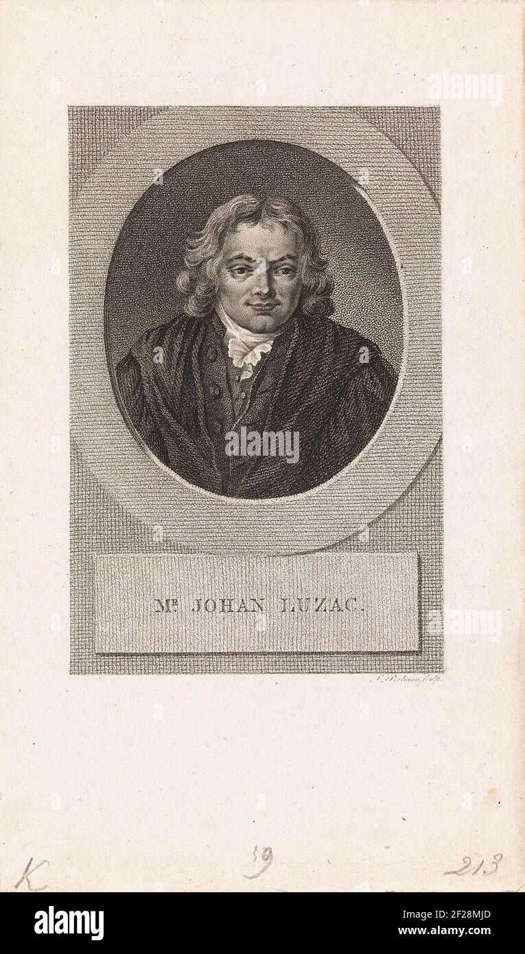 Portrait of professor of Jean Luzac Stock Photo - Alamy