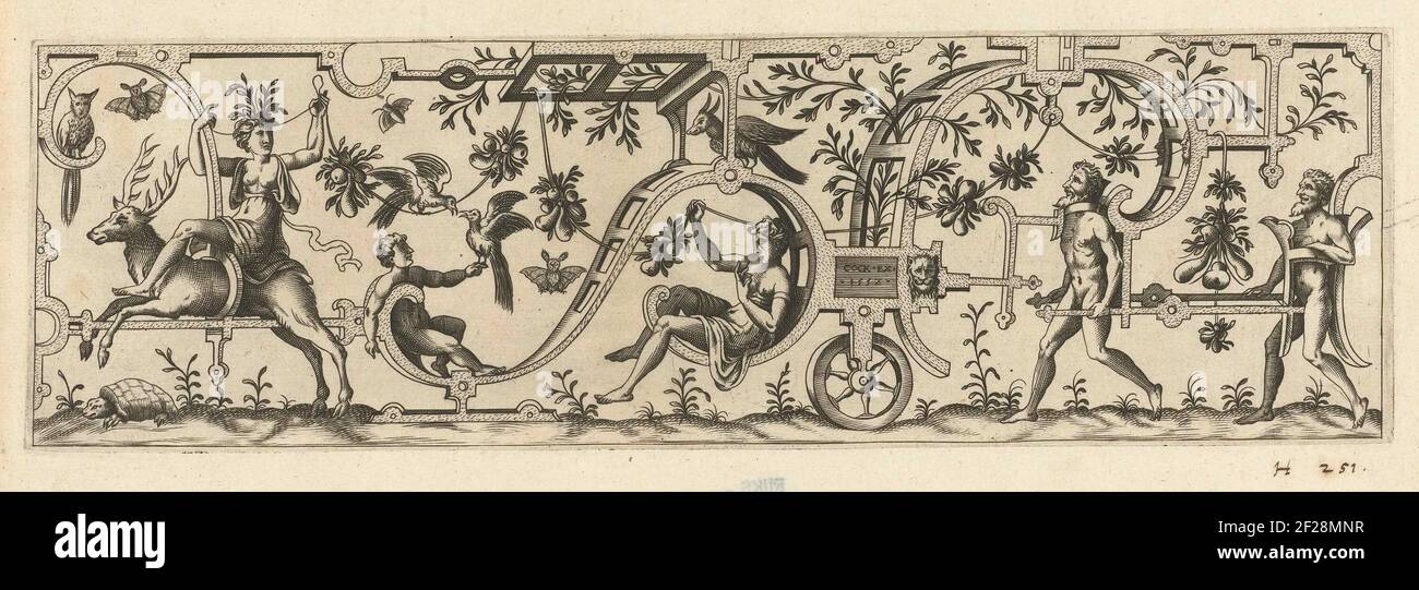 Crucifixion. Explosionated print of the crucifixion of Christ. Partly ...