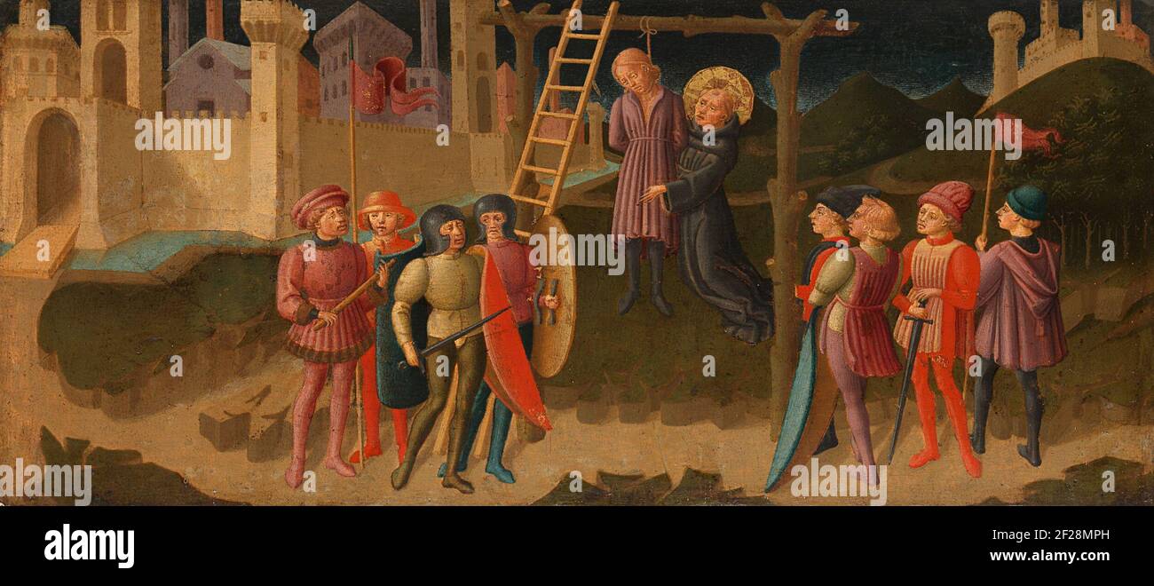 Saint Nicholas Saving a Hanged Man.The panel depicts one of the many ...