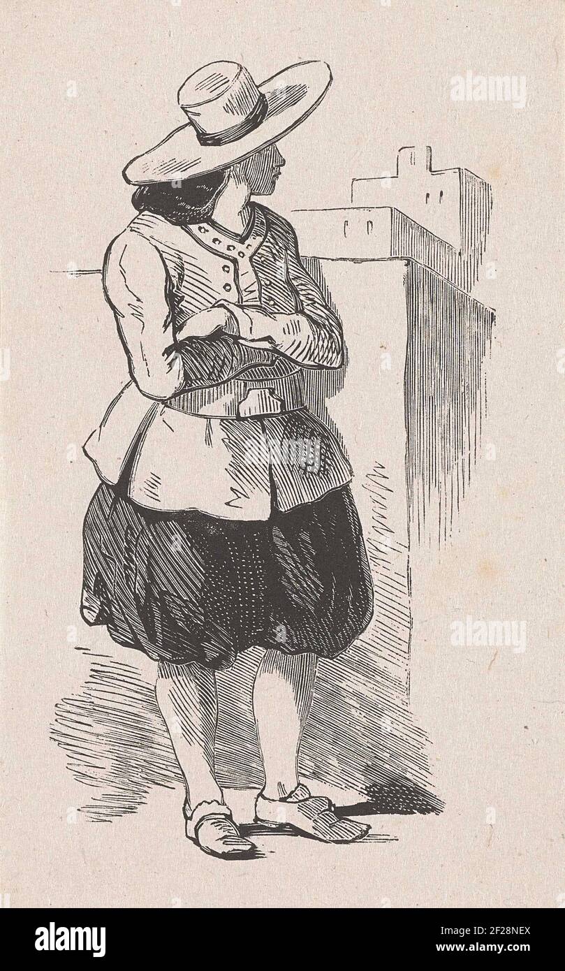 Standing figure with the arms crossed Stock Photo - Alamy