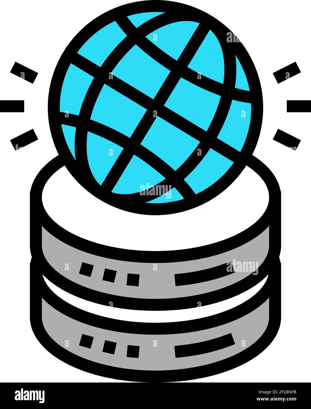 global digital processing color icon vector illustration Stock Vector ...