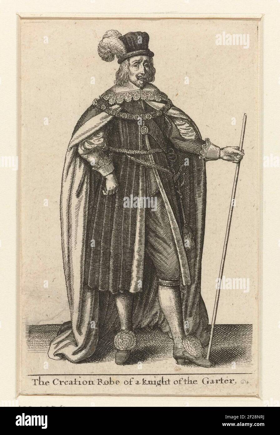 Ceremonial clothing from a knight of the order of the garter; William ...