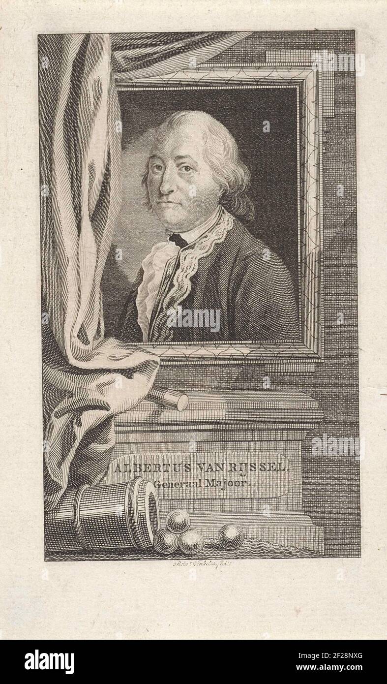 Portret van Albert van Ryssel.Portrait of General Major Albert van ...