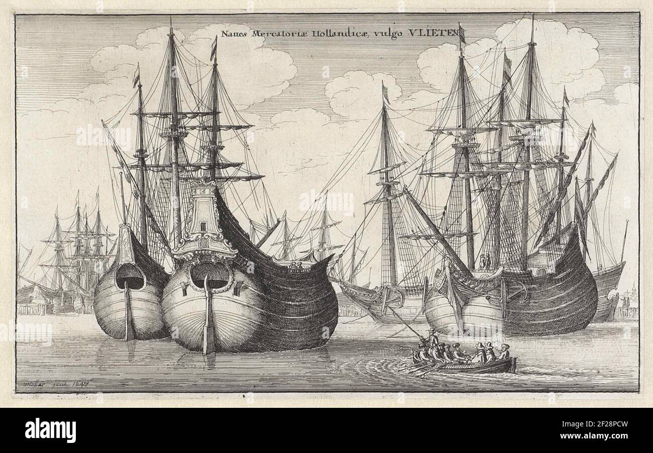 Dutch flute ships; Naves Mercatoriae Hollandicae, Vulgo Vlocht ...
