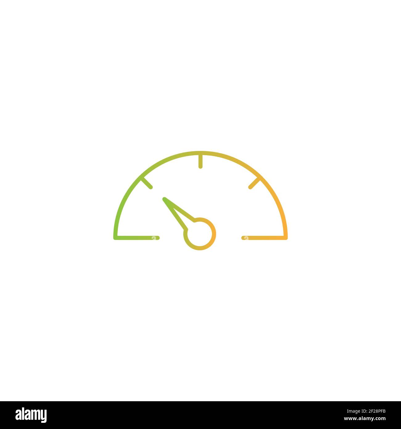 Tachometer logo vector Cut Out Stock Images & Pictures - Alamy
