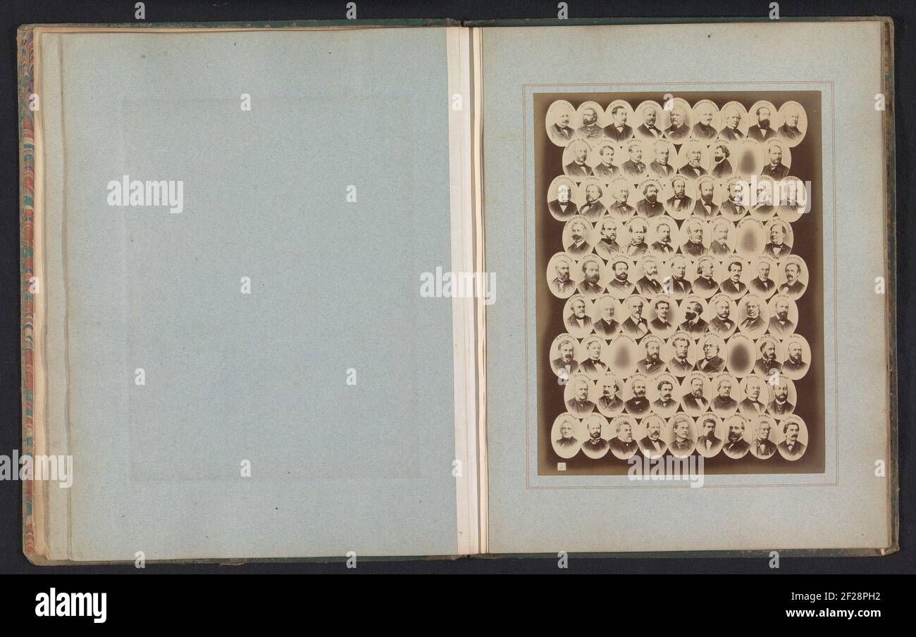 Composite group portrait of members of the Assembly National of 1874 ...