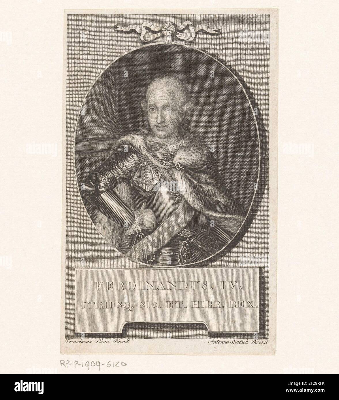 Portrait of Ferdinand in the two sicili; Ferdinandus IV Stock Photo - Alamy