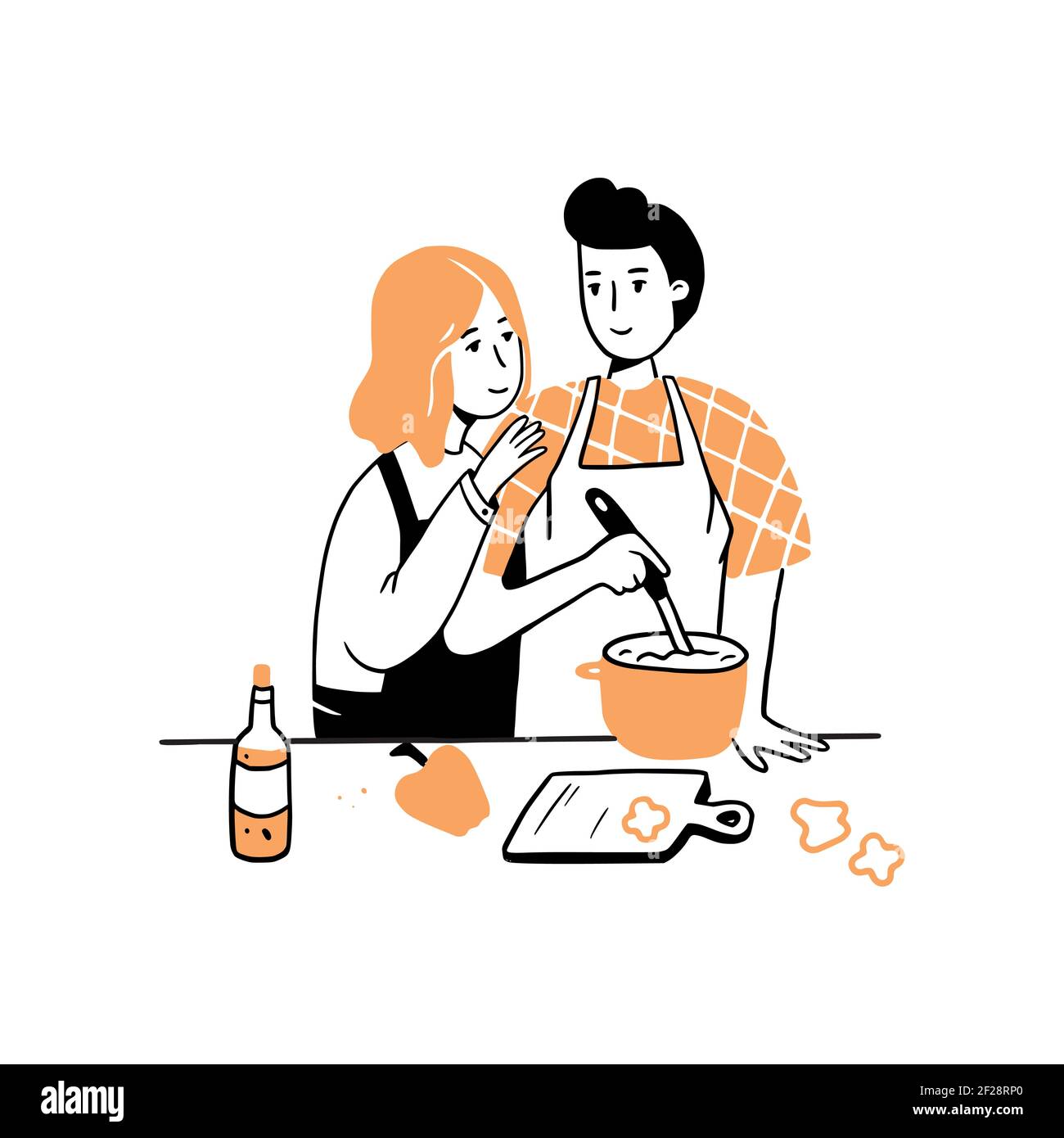 Woman female family people outline hi-res stock photography and images ...