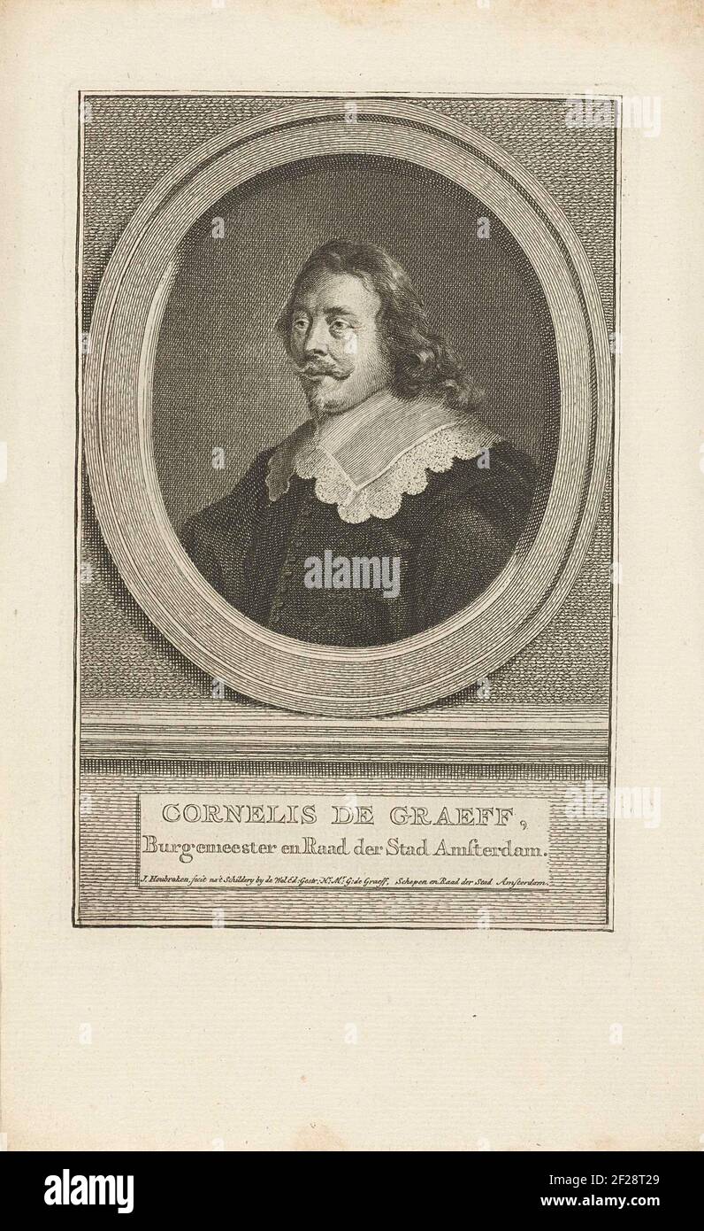 Portret van Cornelis de Graeff.Portrait of the Amsterdam mayor and ...