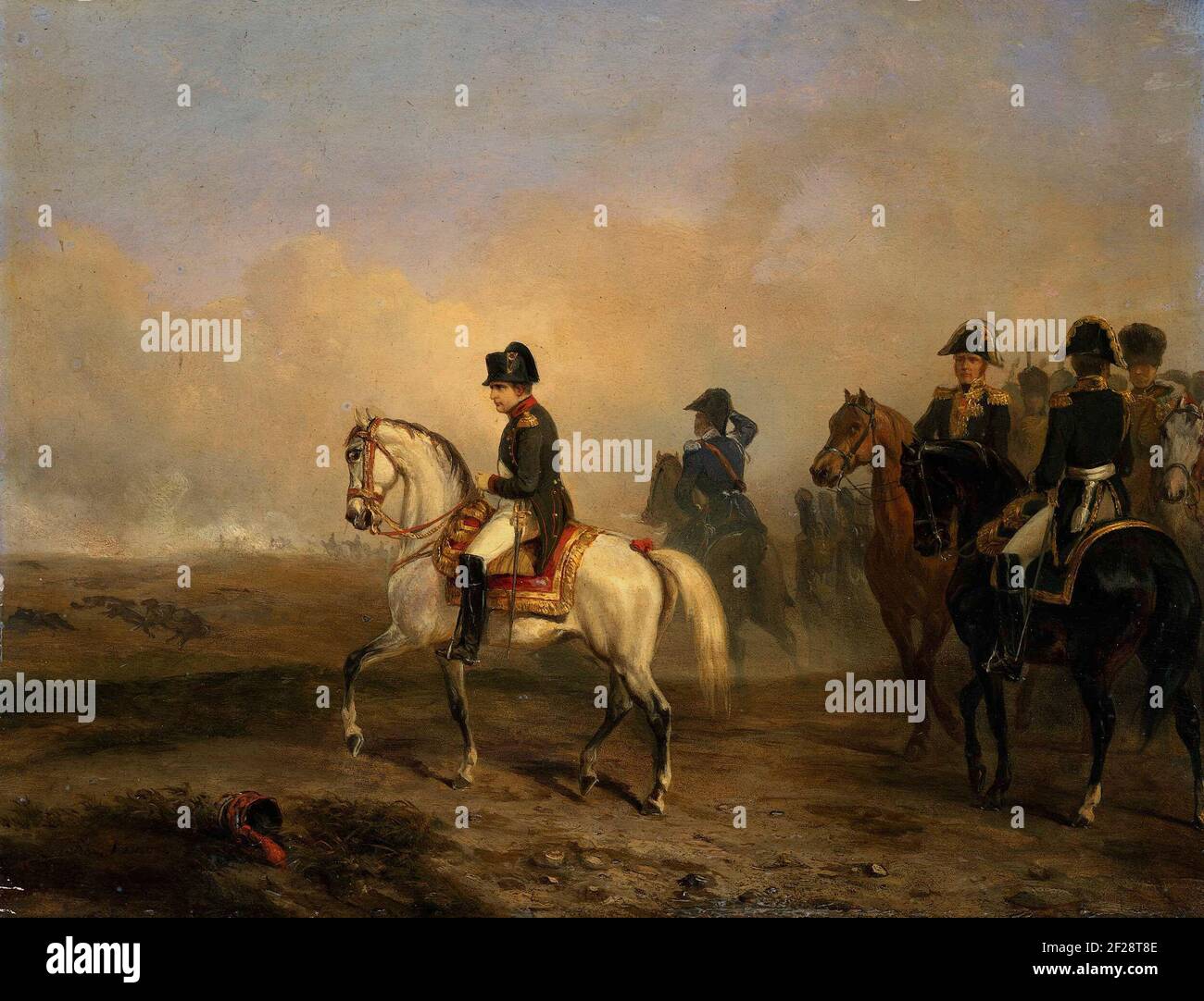 Emperor Napoleon I and his staff on horseback.keizer Napoleon I and his ...