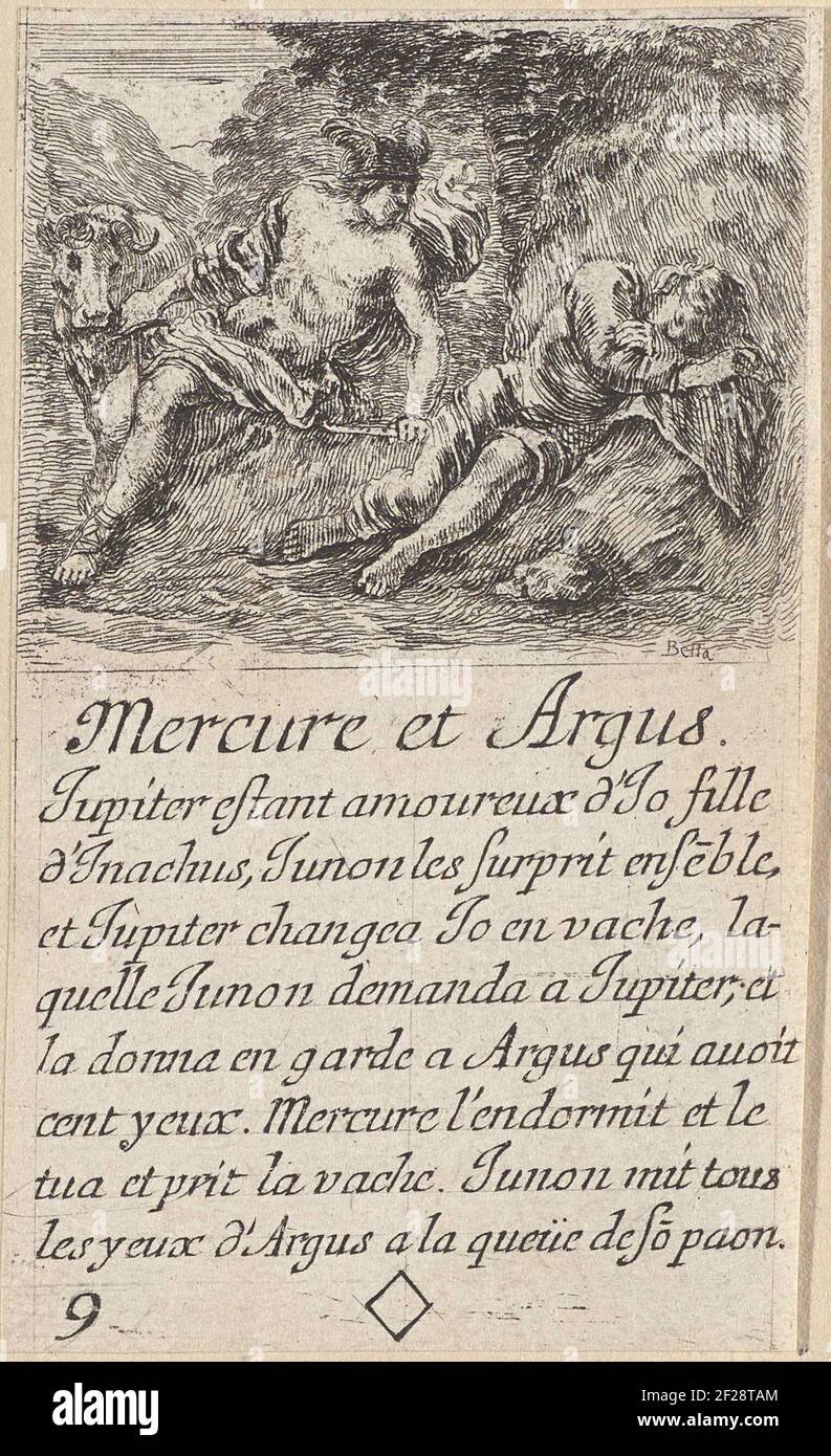 Mercury and Argus; Ruiten nine; Mercure et argus; Card game with ...