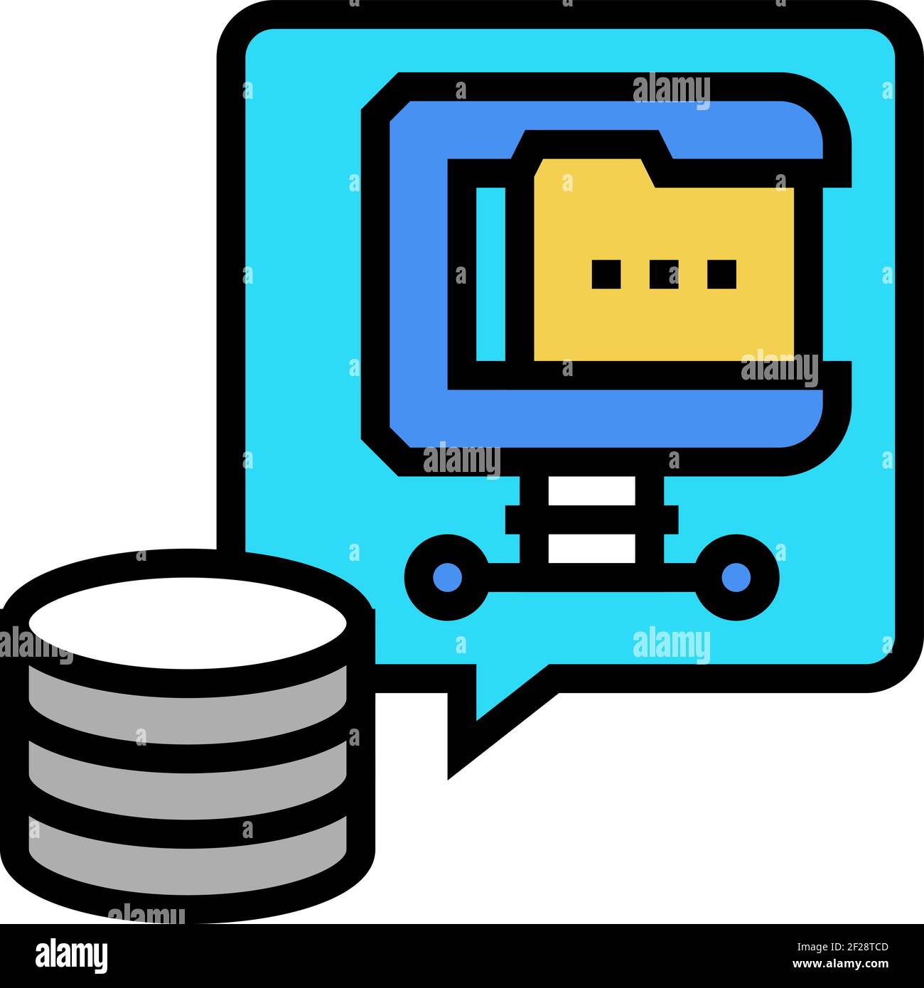 file compression digital processing color icon vector illustration ...