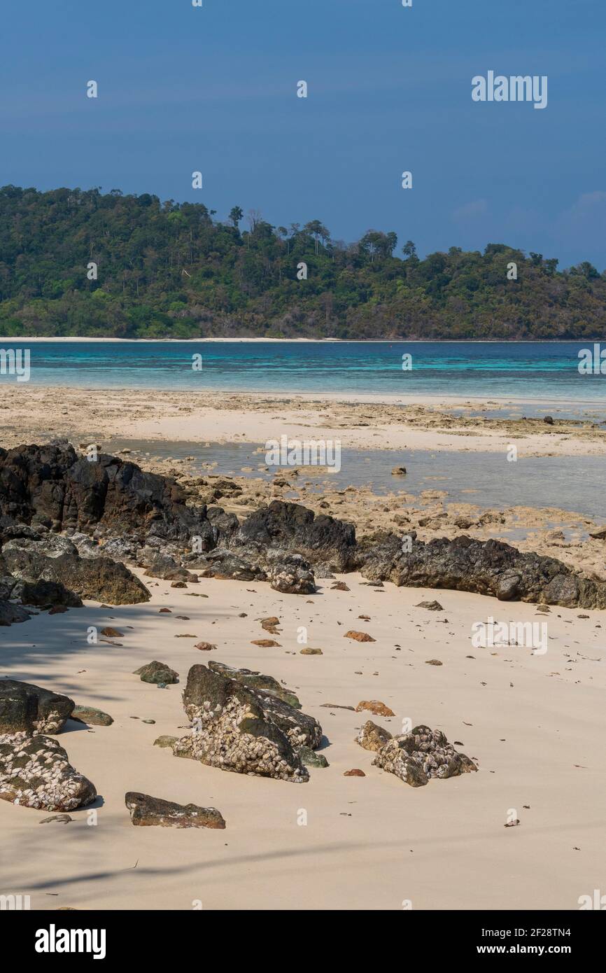 A sandy bech in Ko Rok Nok island Stock Photo - Alamy