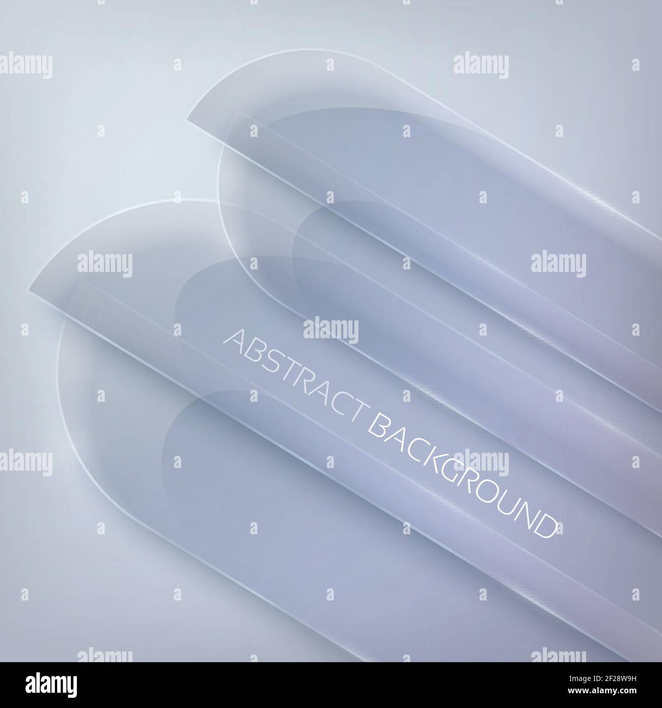 Abstract web template with empty glass rectangles on light background ...