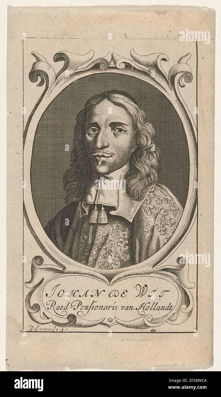 Portret van Johan de Witt; Johan de Wit, Raed-Pensionaris van Hollandt ...