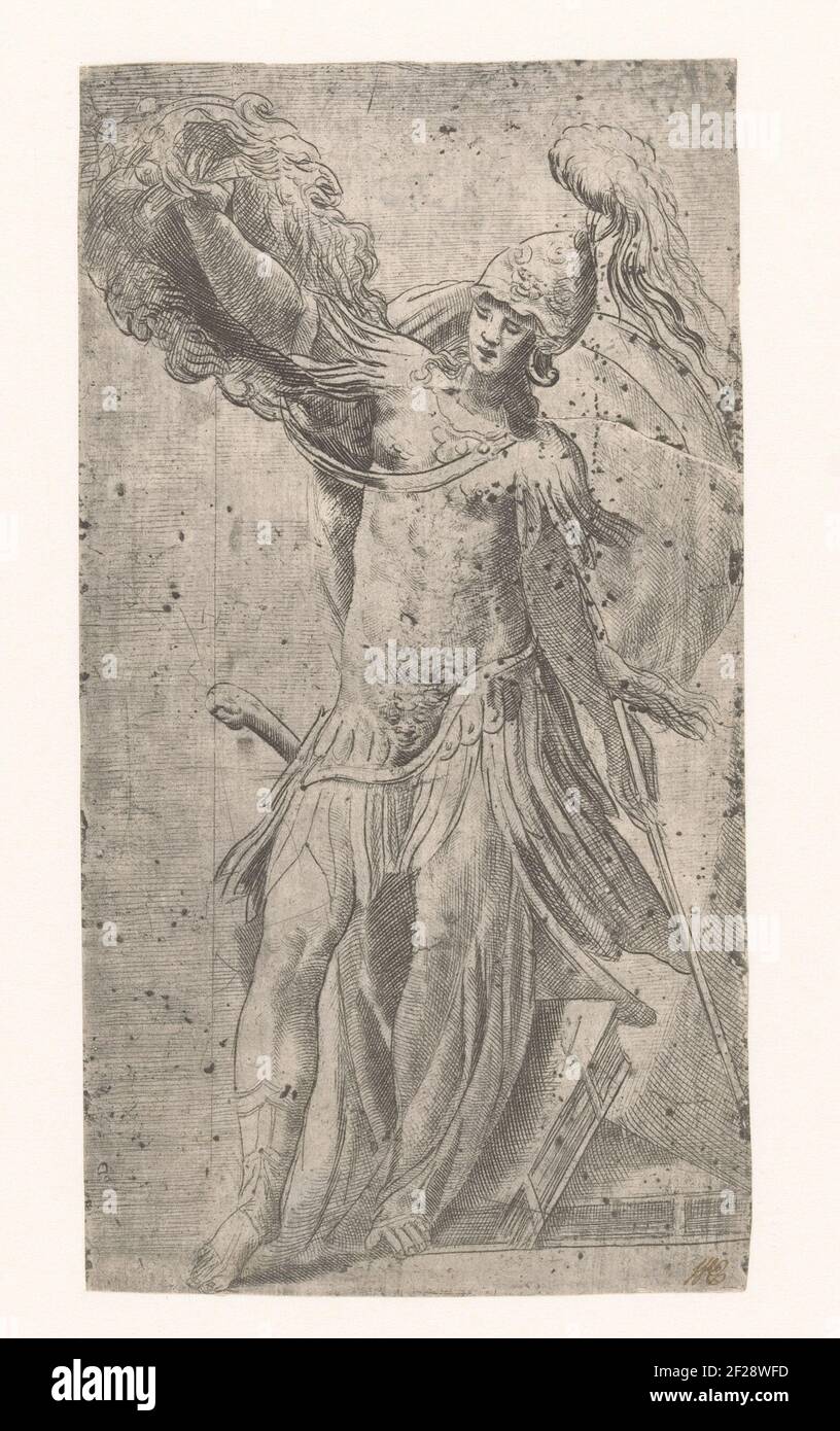 Bellona.Bellona, the Roman goddess of martial art, shield and spear ...