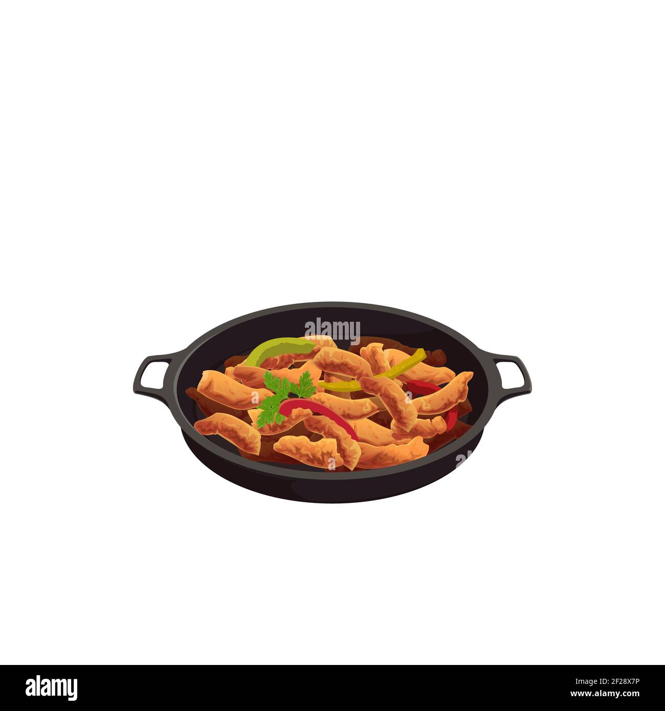 Meat fajitas Stock Vector Images - Alamy