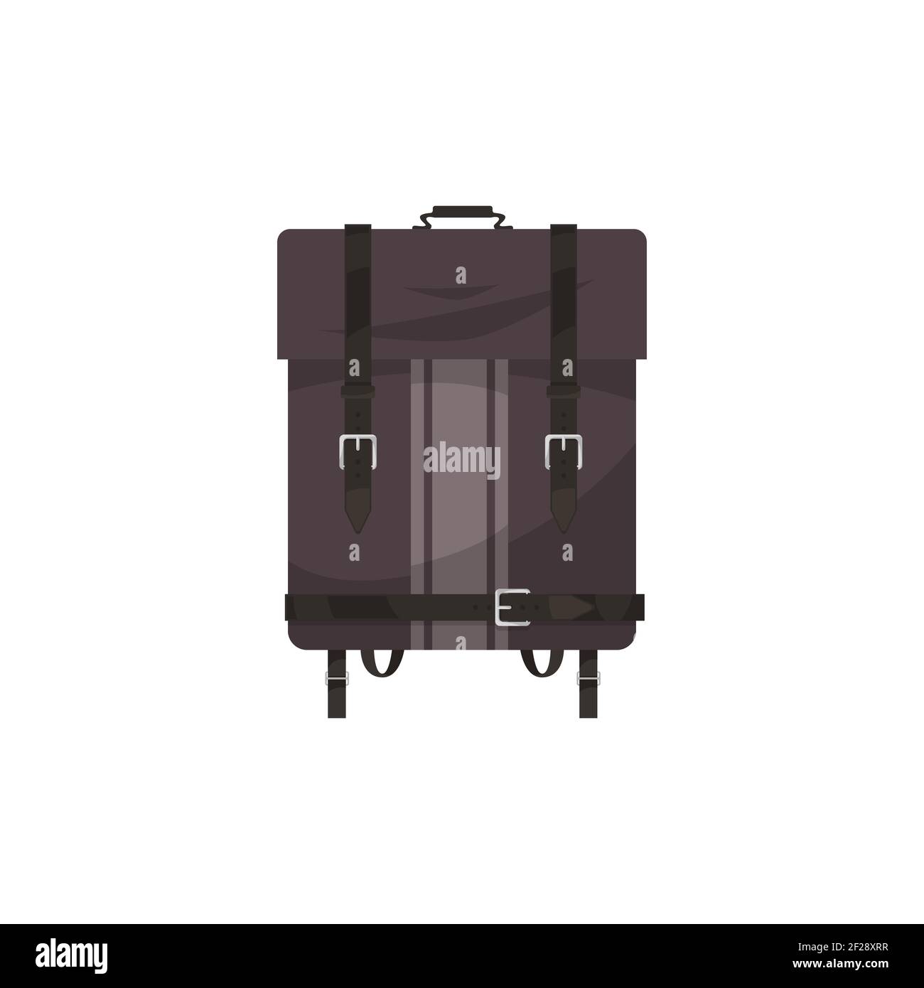 Kids schoolbag isolated vector icon, cartoon knapsack or rucksack with ...