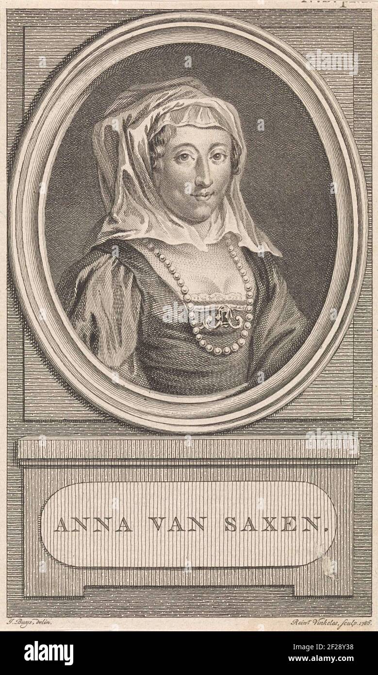 Portrait of Anna van Saxen.Portrait of Anna van Saxen, Second Galin or ...