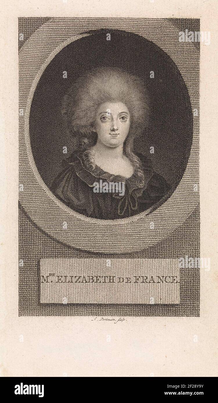 Portrait of Elisabeth Philippine Marie Helene, Princess of France Stock ...