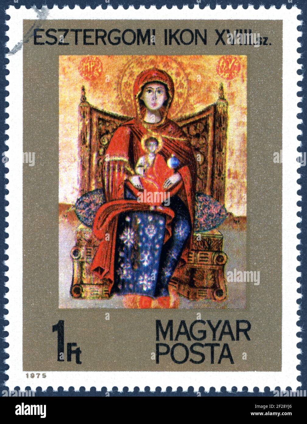 HUNGARY - CIRCA 1975: A stamp printed in Hungary, shows the 18th ...