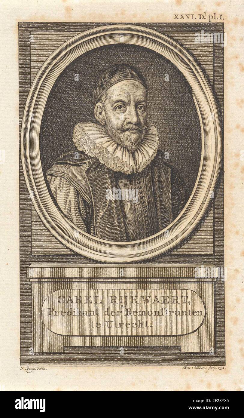 Portrait of Carel Rijkwaert.Portrait of Carel Rijkwaert, Remonstrants ...