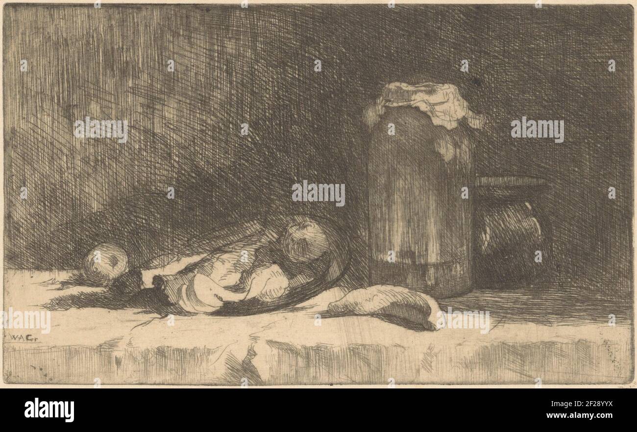 Still life with fruit and placement bottle Stock Photo - Alamy